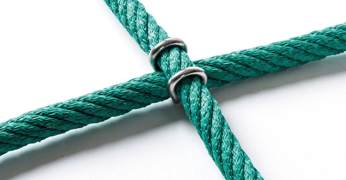 Climbing Nets made from Ø 16 mm Hercules rope with stainless steel ...